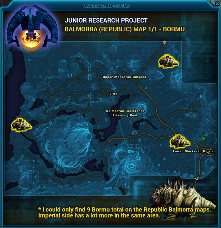 SWTOR Secret Junior Research Project Gree Event Achievement Guide