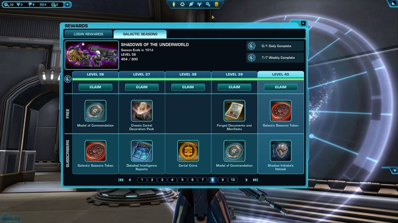 Galactic Seasons SWTOR Bug Fix! TAKE ADVANTAGE before March 29th :)