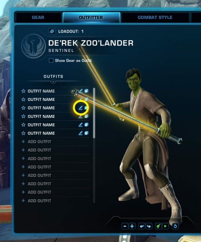 SWTOR Outfitter Guide