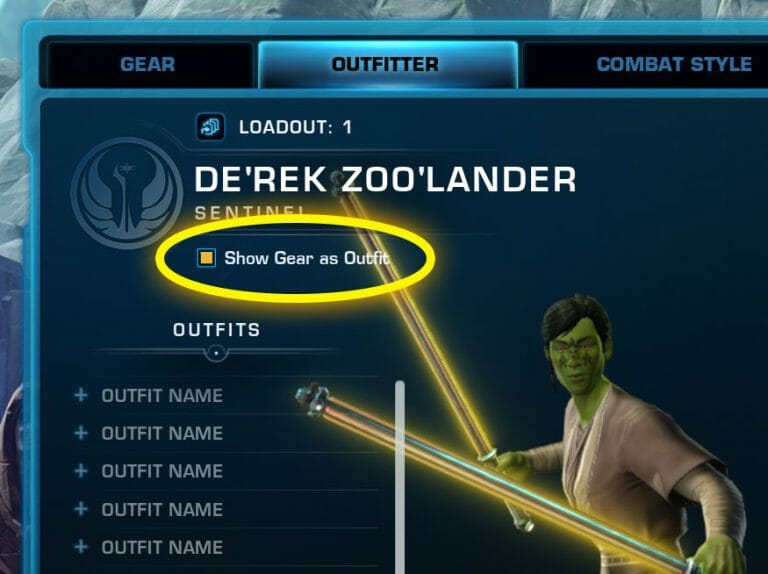 SWTOR Outfitter Guide