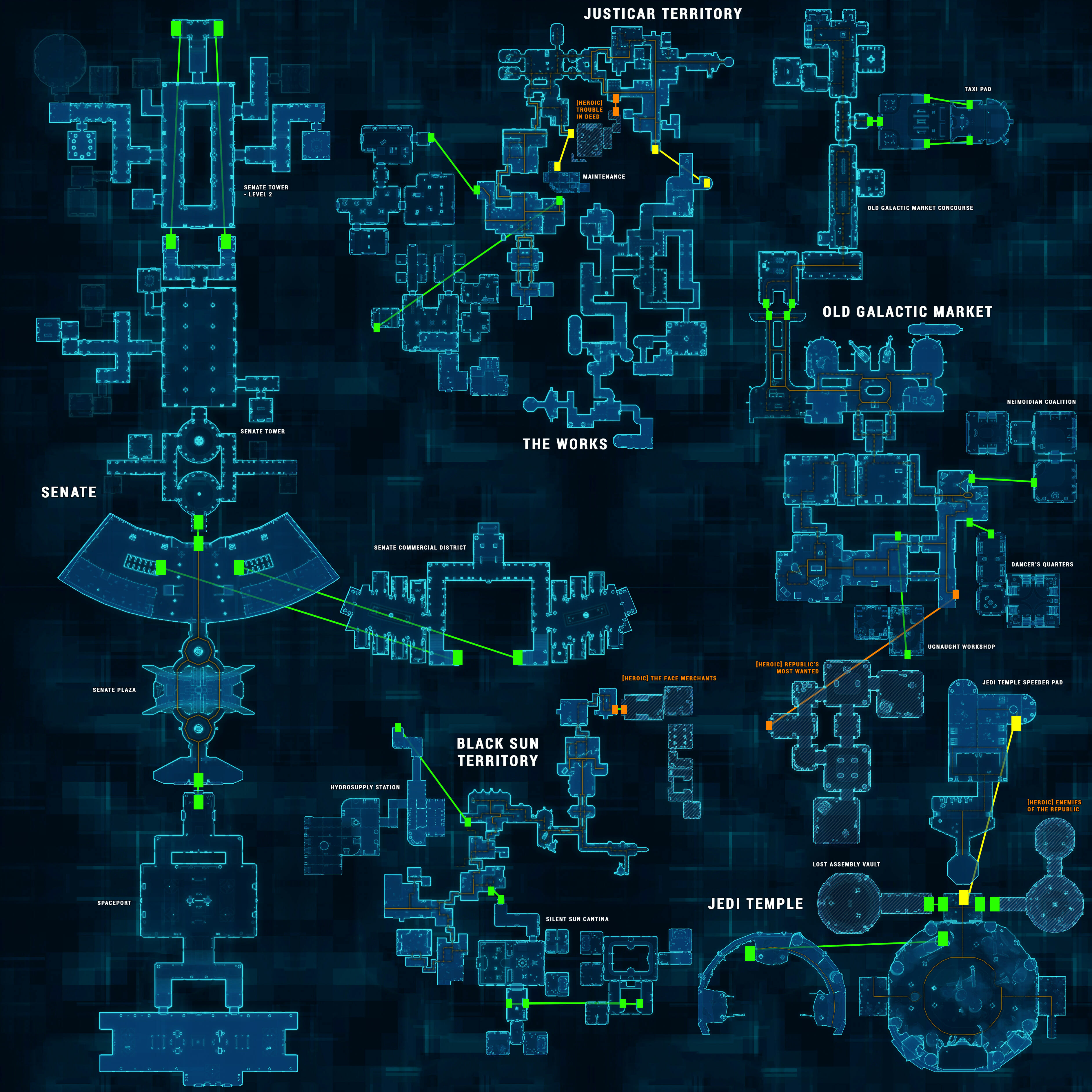 Coruscant City Map