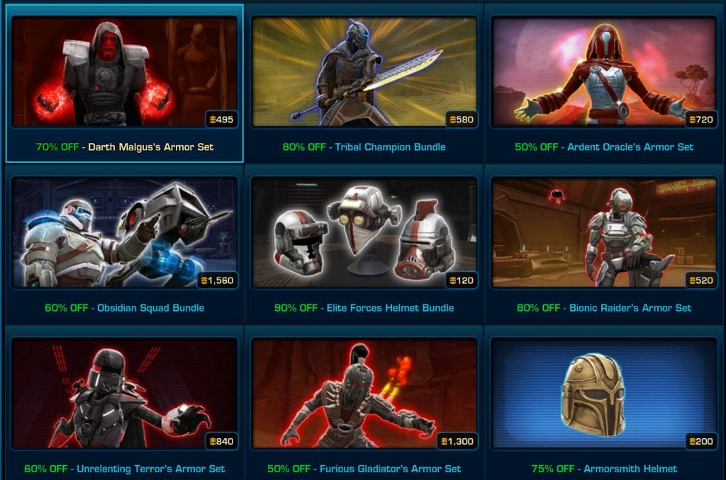 HUGE Armor Sale on the Cartel Market! 90%, 80%, 50% off almost all armors