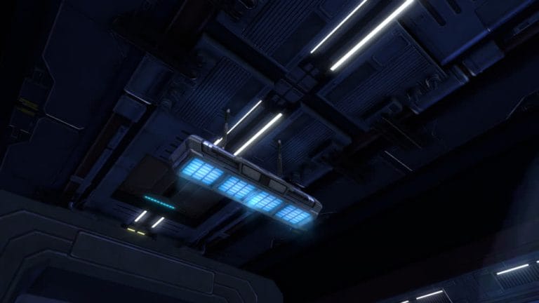 Overhead Laboratory Lights (Blue) Decoration