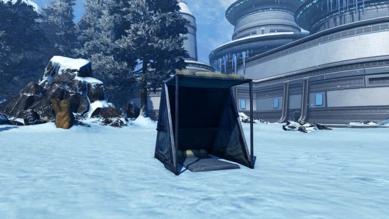 Lean-To Tent Decoration